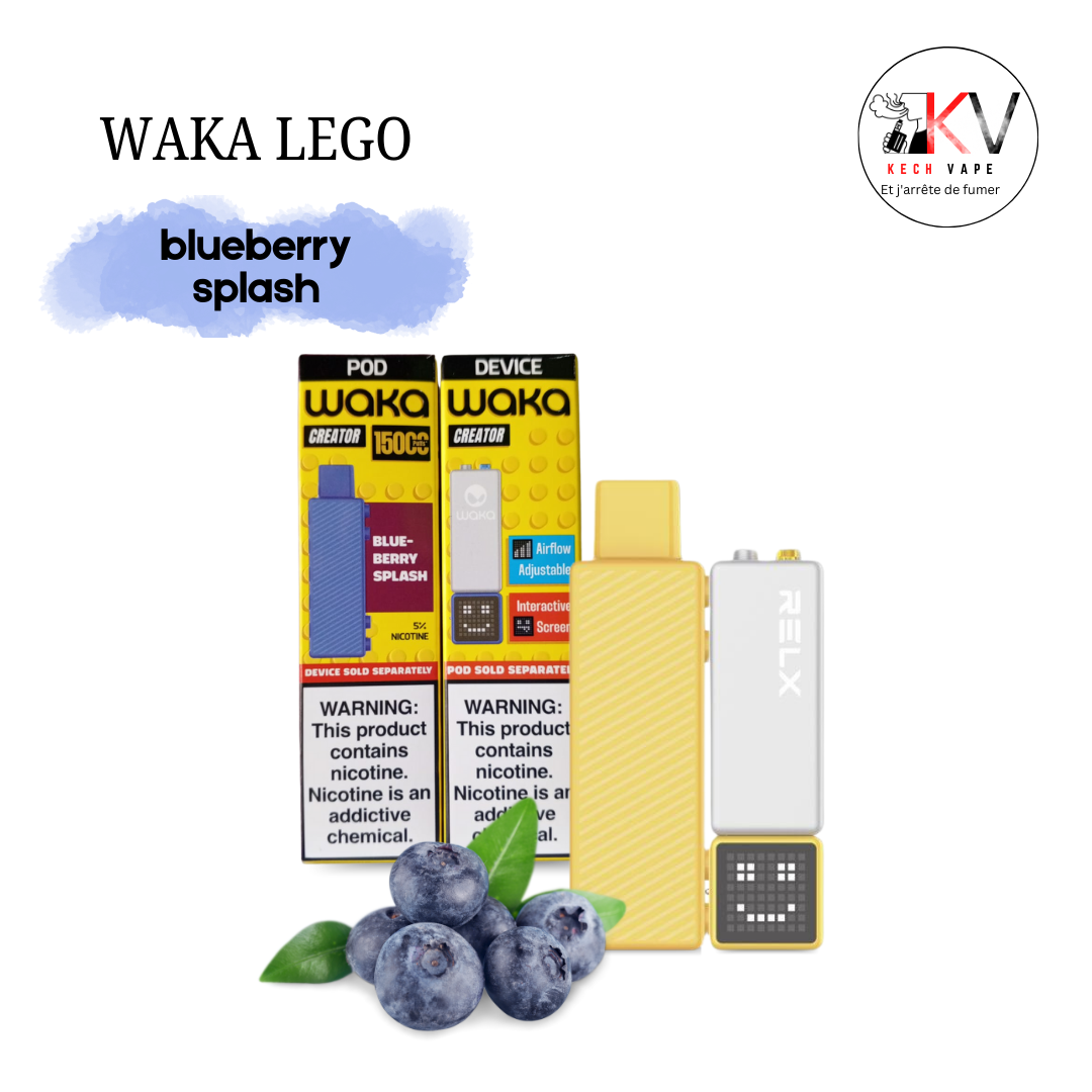 WAKA LEGO Pod – Cartouche Vape Saveurs Variées | KechVape Marrakech ...