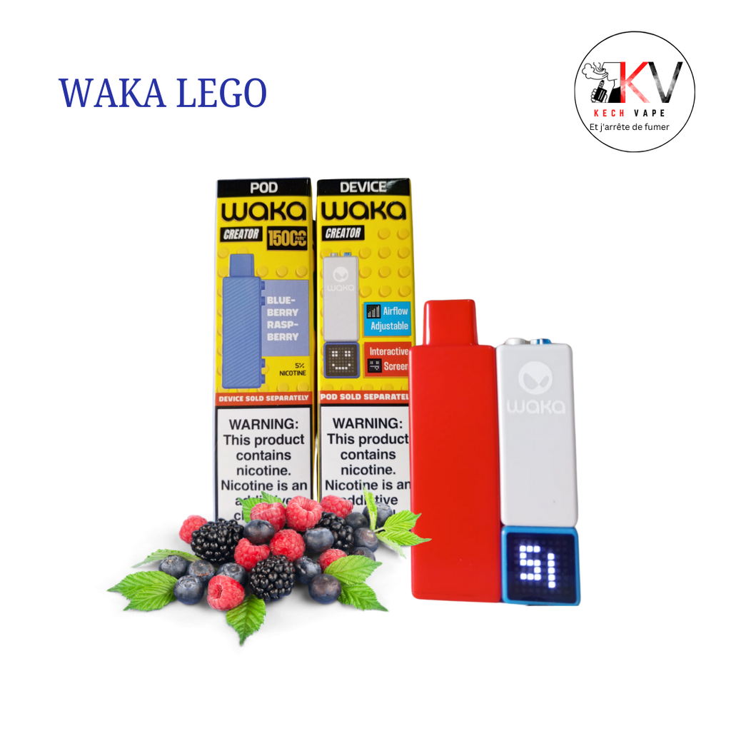 WAKA LEGO Pod – Cartouche Vape Saveurs Variées | KechVape Marrakech ...