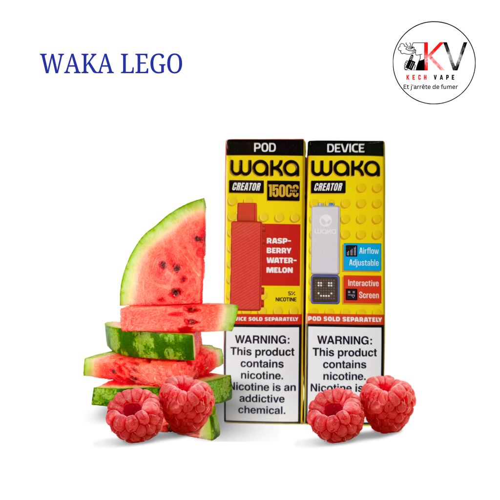 WAKA LEGO Pod – Cartouche Vape Saveurs Variées | KechVape Marrakech ...
