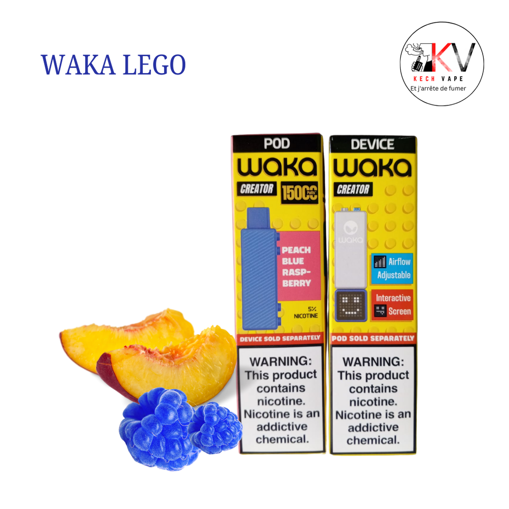 WAKA LEGO Pod – Cartouche Vape Saveurs Variées | KechVape Marrakech ...